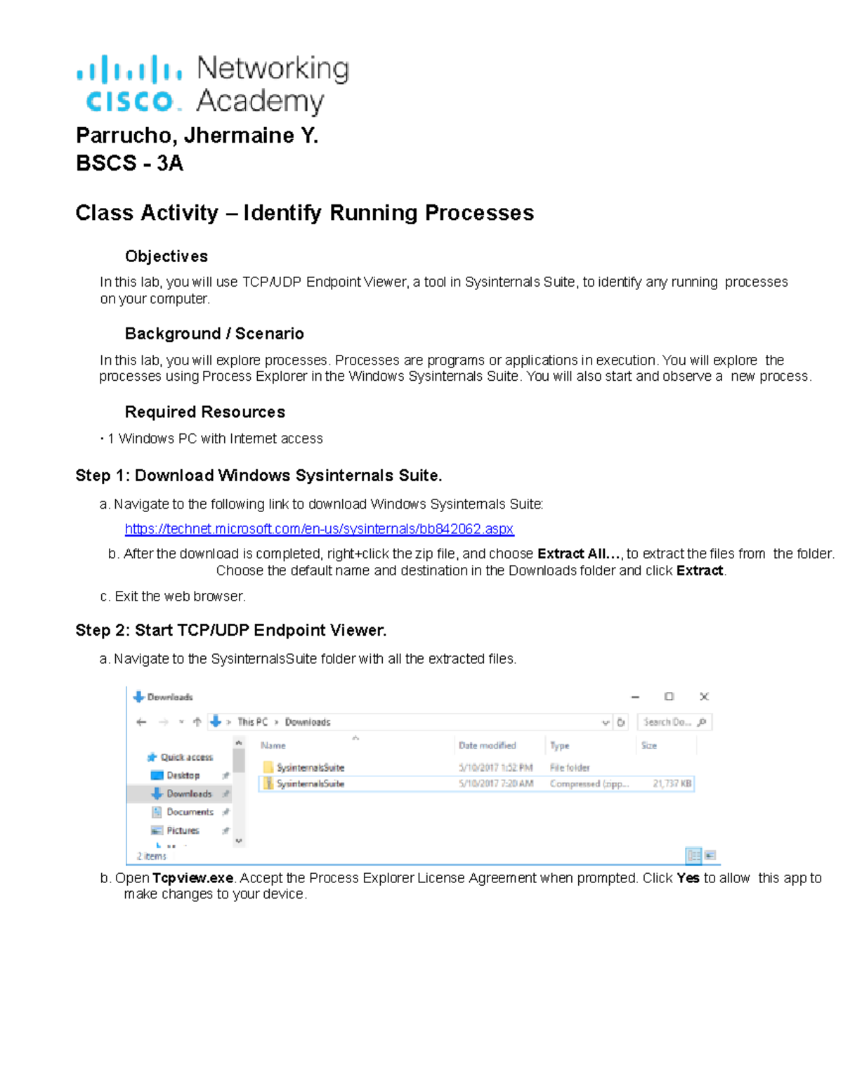 Identify Running Processes Parrucho Jhermaine Y Bscs 3a Class 9438