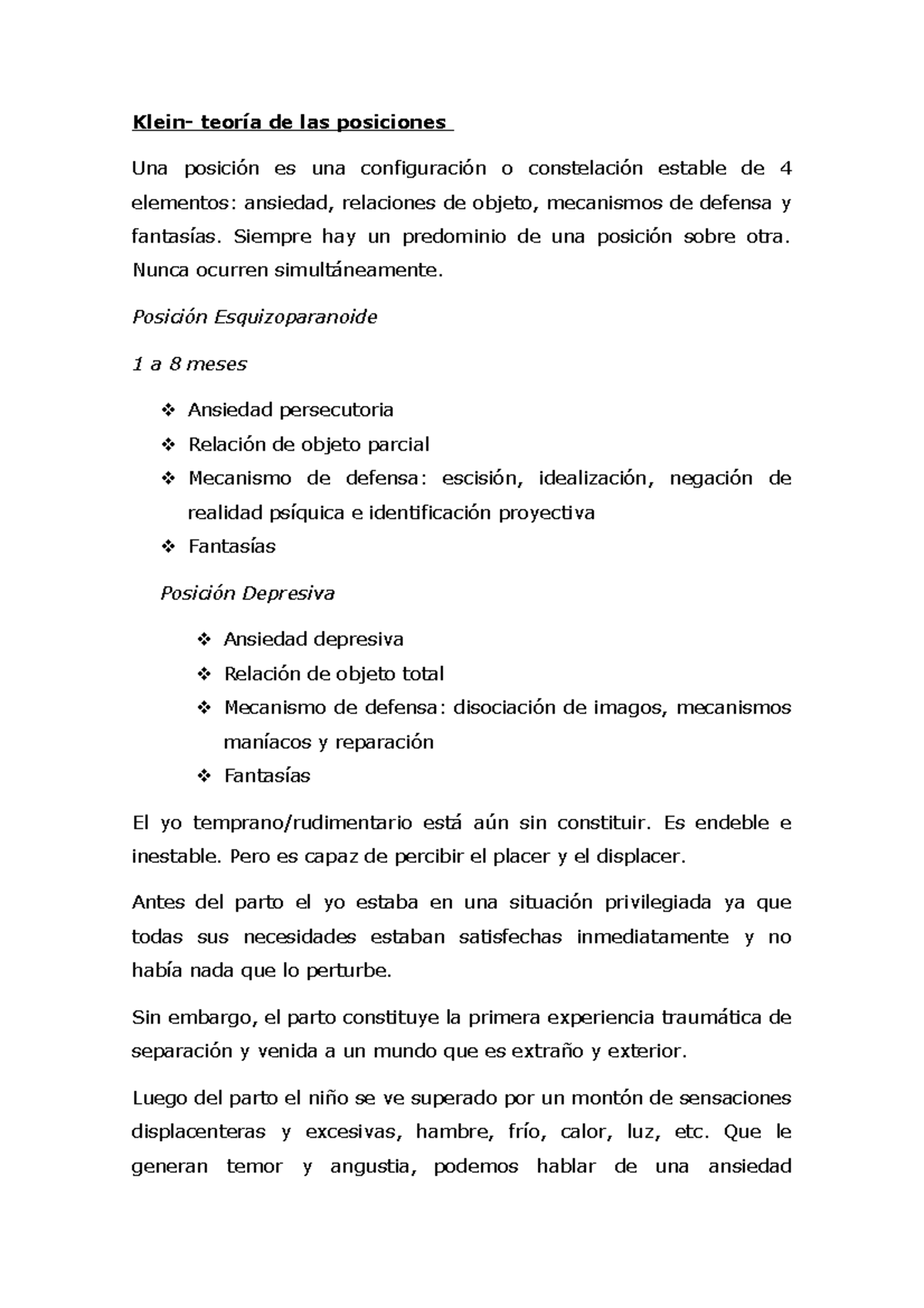 Klein - ..... - Klein- teoría de las posiciones Una posición es una configuración o constelación ...