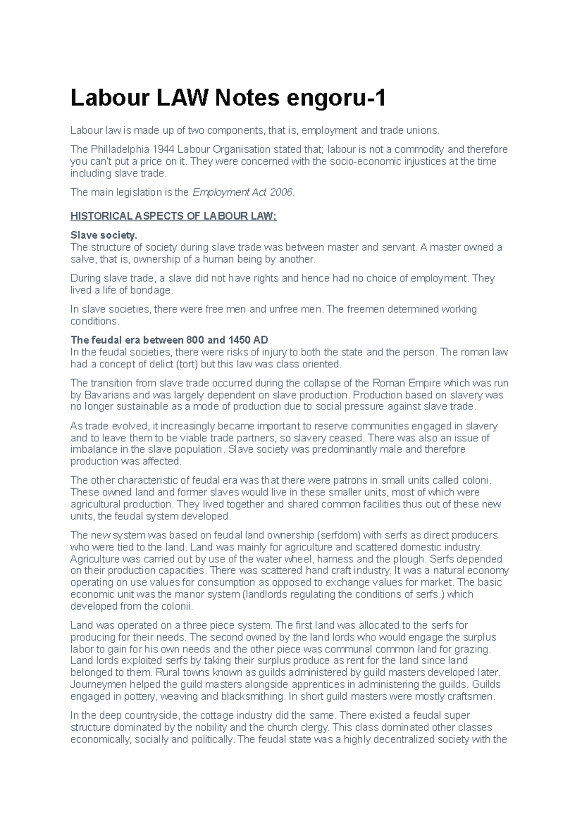 Labour law one - its a good one give it a try - Labour LAW Notes engoru ...