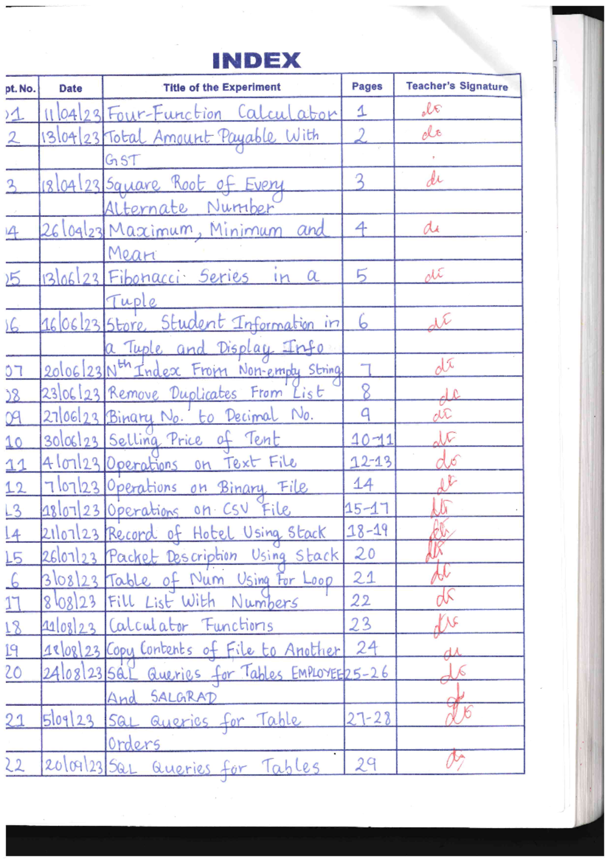C.SC - Record BOOK - Computer Science SL - Studocu