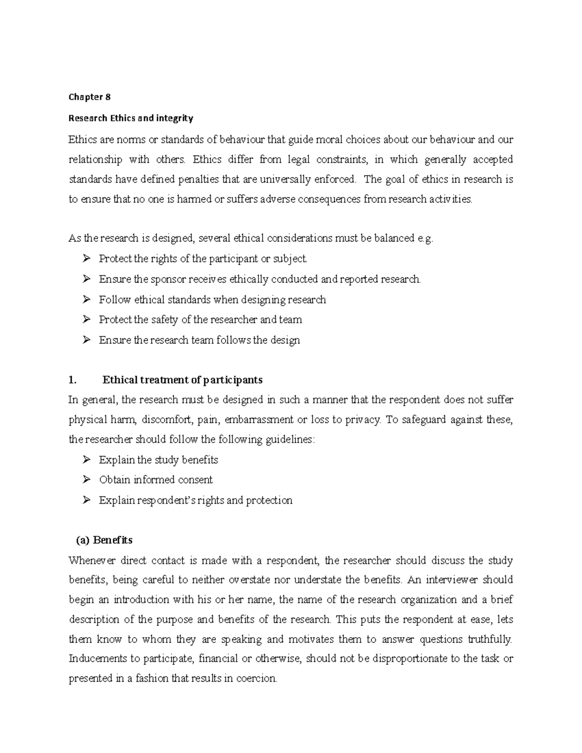 Chapter 8 -Research methodology/proposal lecture Notes by Dr stephen ...
