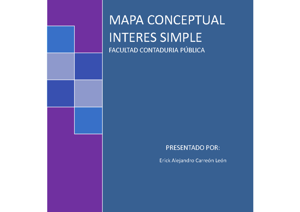MAPA Conceptual Interes Simple - MAPA CONCEPTUAL INTERES SIMPLE FACULTAD CONTADURIA PÚBLICA ...