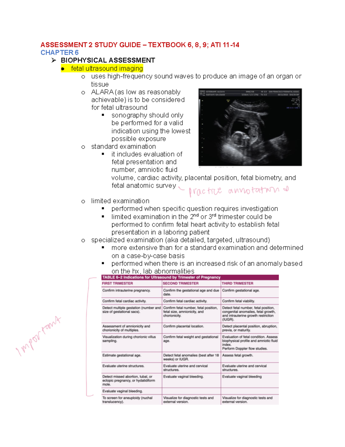 Assessment 2 Study Guide - ASSESSMENT 2 STUDY GUIDE – TEXTBOOK 6, 8, 9 ...