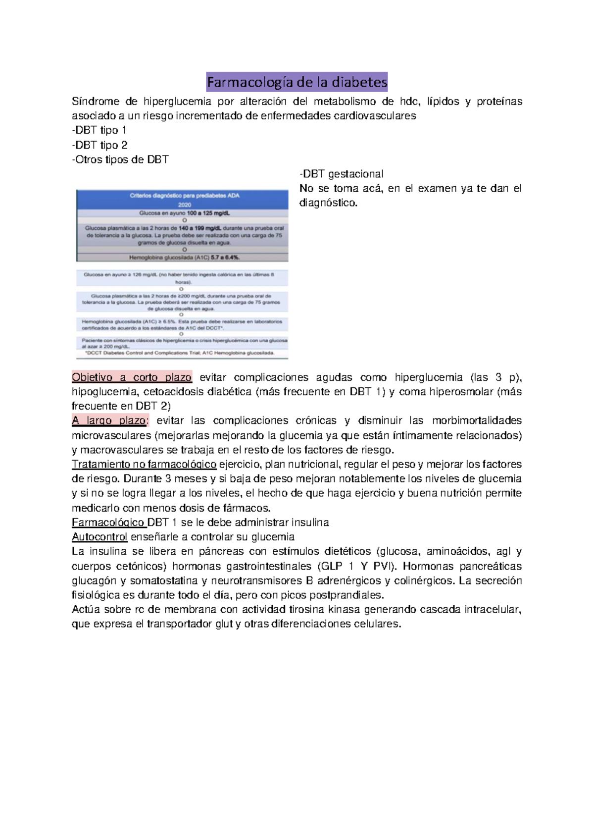 Farmacología de la diabetes - Farmacología de la diabetes Síndrome de ...