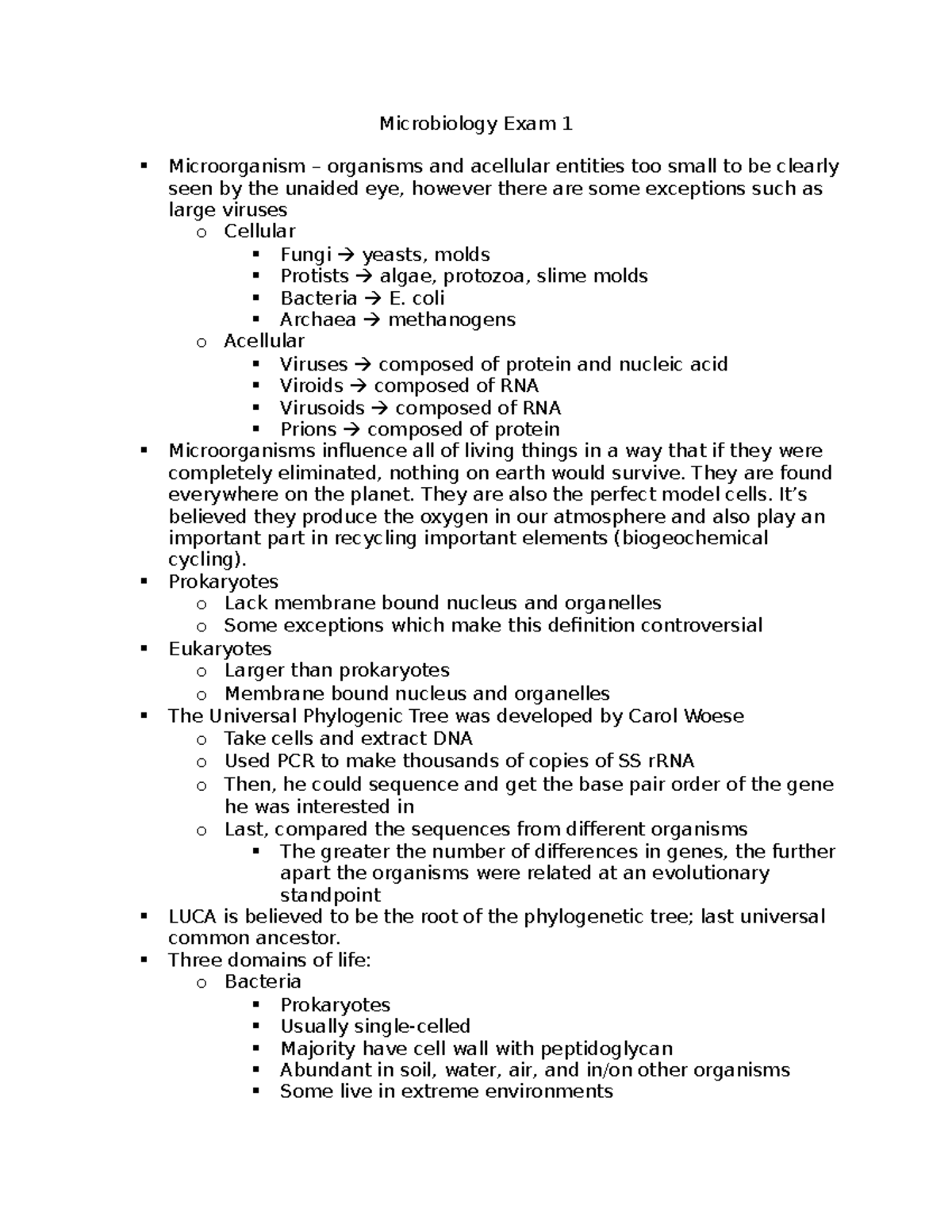 Unit 1 Study Guide - Summary Prescott's Microbiology - Microbiology ...