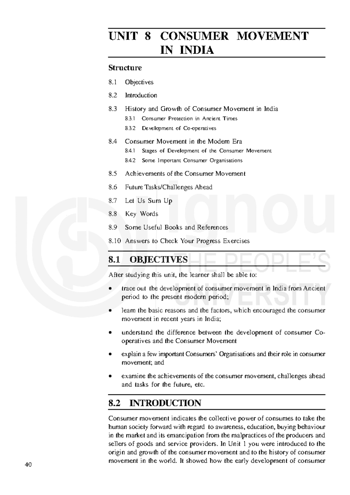 Unit-8 - notes - Consumer Movement UNIT 8 CONSUMER MOVEMENT IN INDIA ...