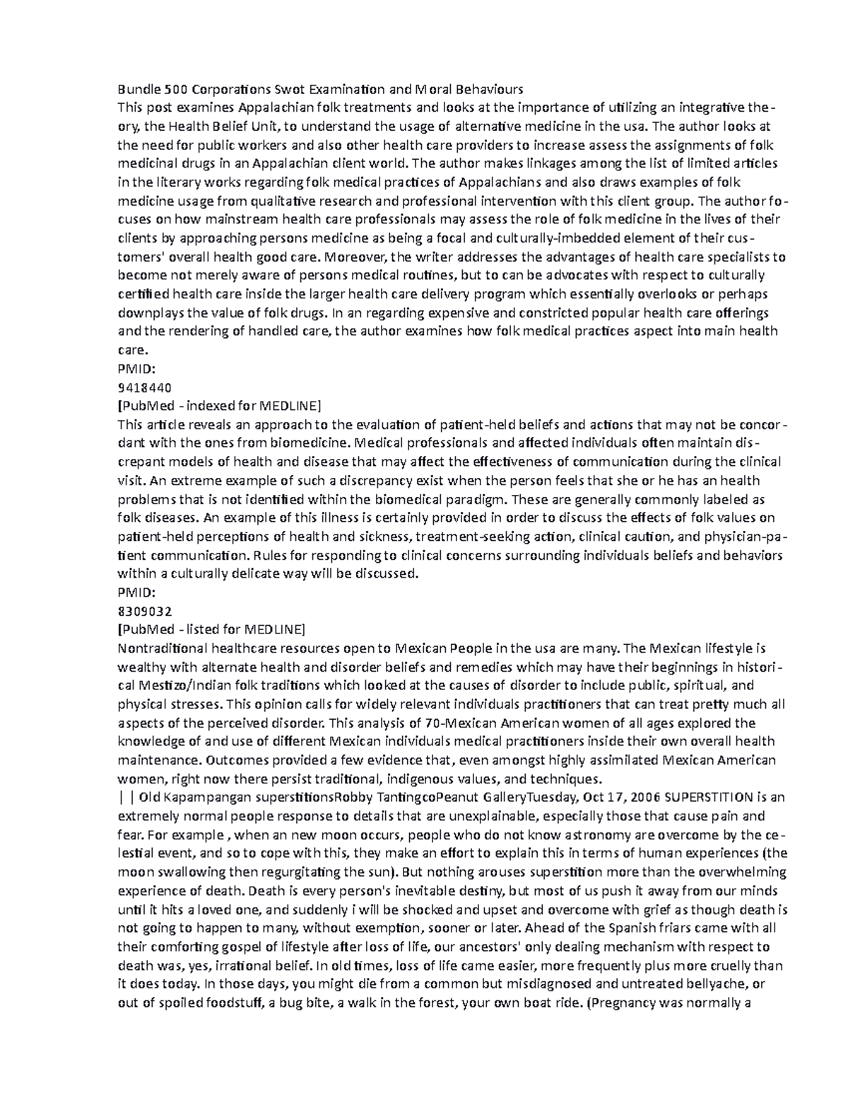 Fortune 500 Companies Swot Analysis and Ethical Behaviours 1 - Bundle ...
