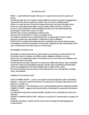 UTS Digital SELF - Understanding the self - DIGITAL SELF It is the ...