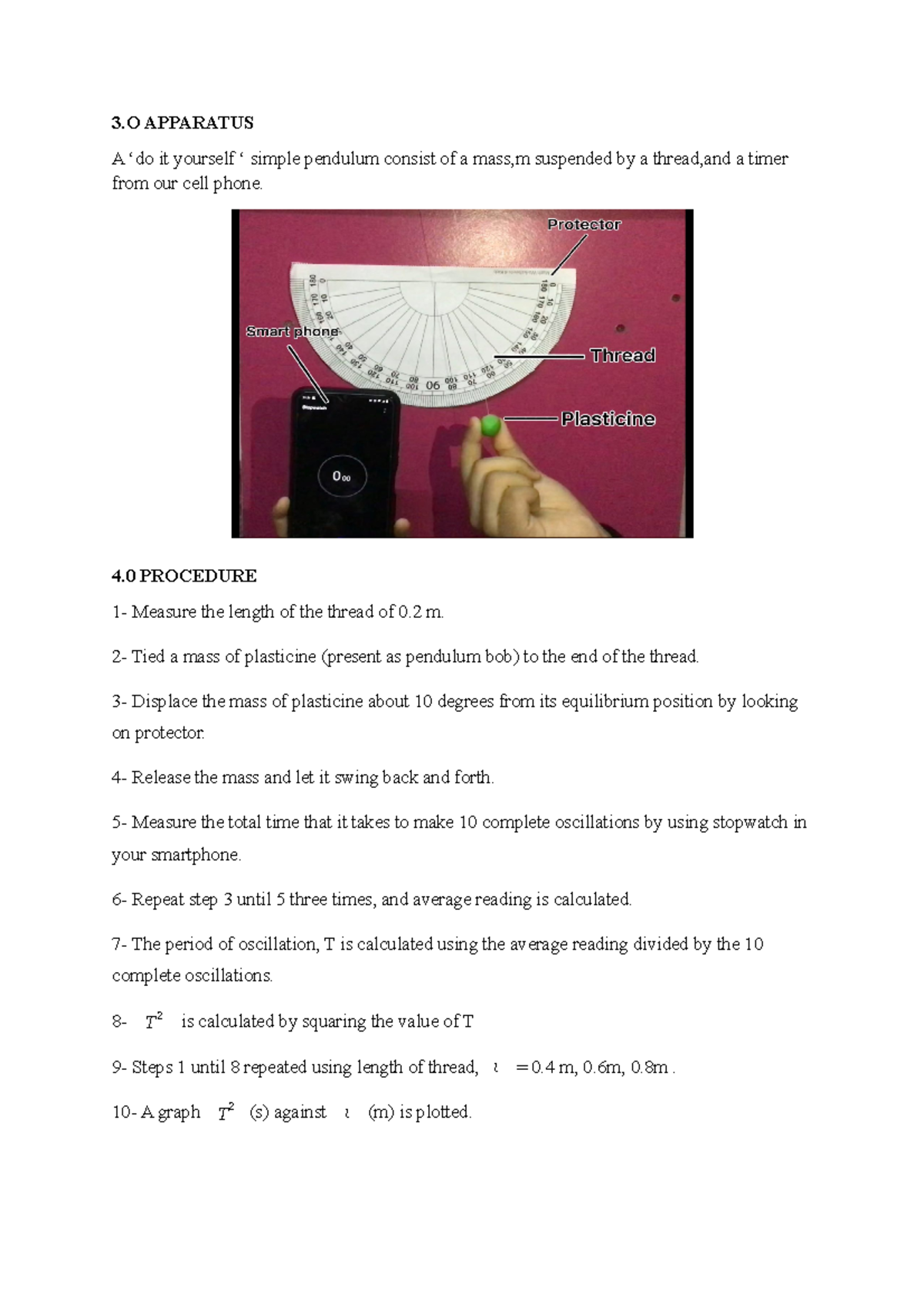 Procedure experiment simple harmonic motion - Foundation Engineering ...