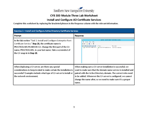 CYB 300 Milestone Three Worksheet - Security Analysis Table 1 Security Analysis Table ...