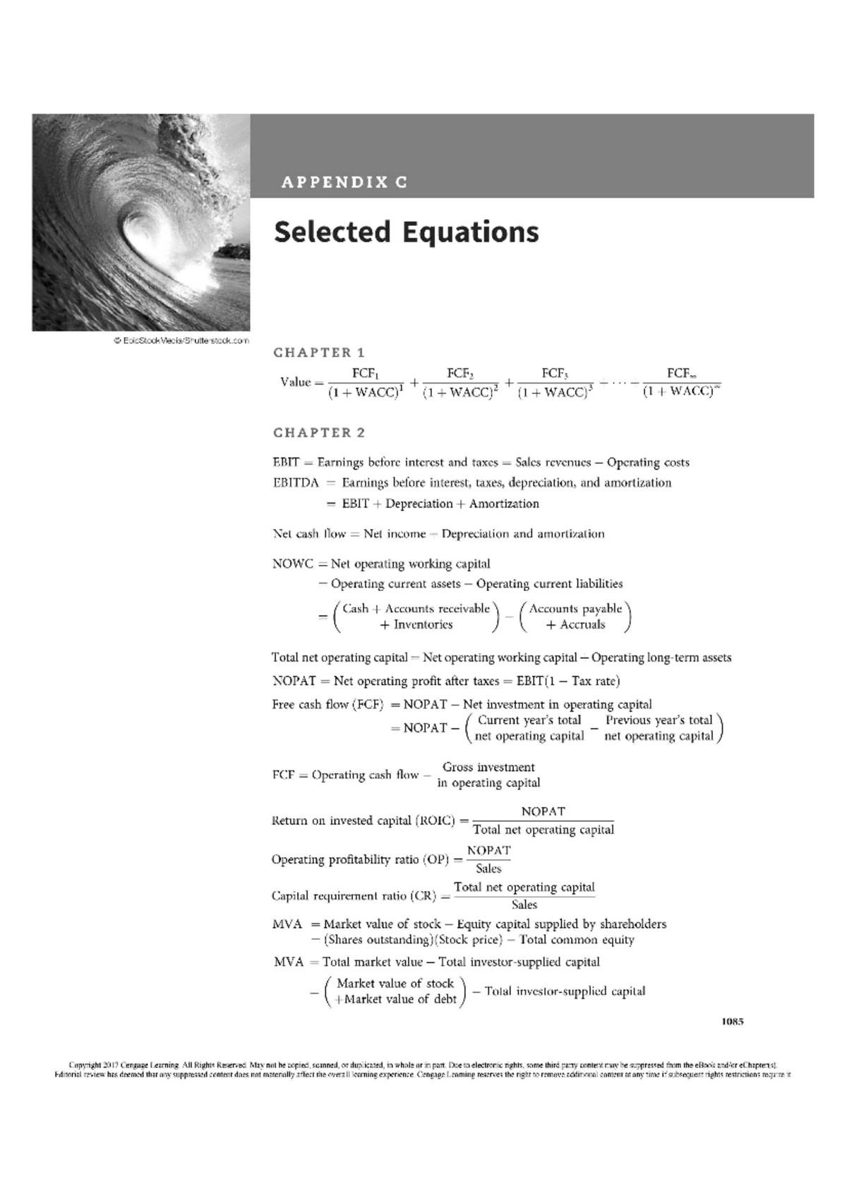 Equations - Summary Financial management - Finance - Studocu