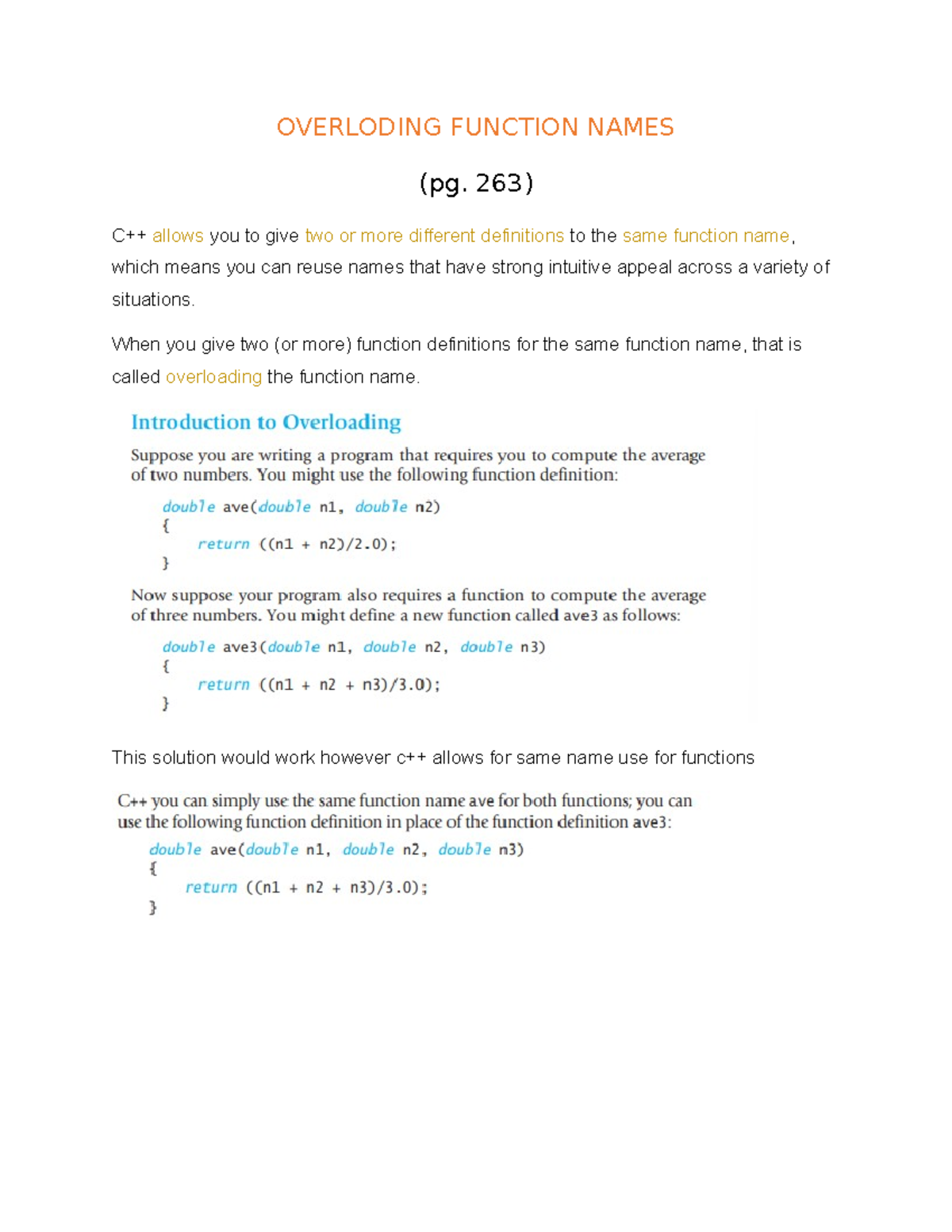 Notes on Chapter 4 - Summary Introduction to Programming I - COS1511 ...