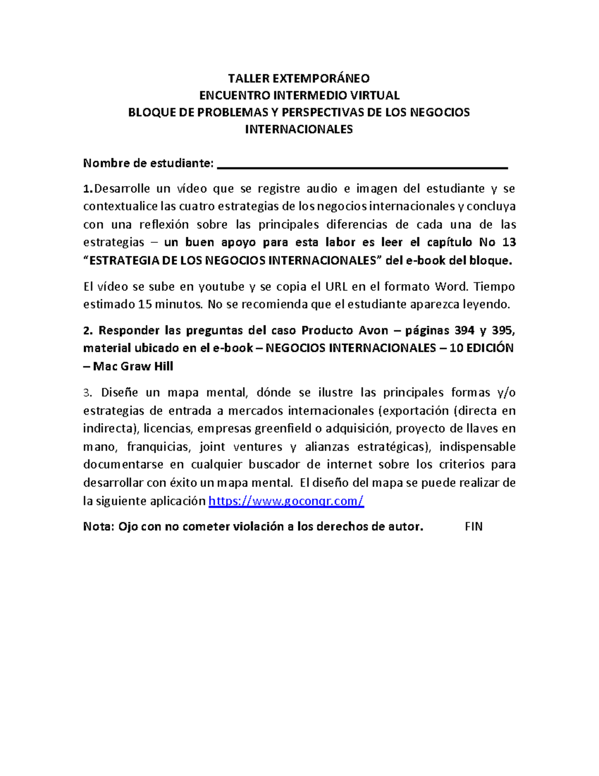 Taller Extemporáneo ENC. Intermedio Virtual - TALLER EXTEMPORÁNEO ...