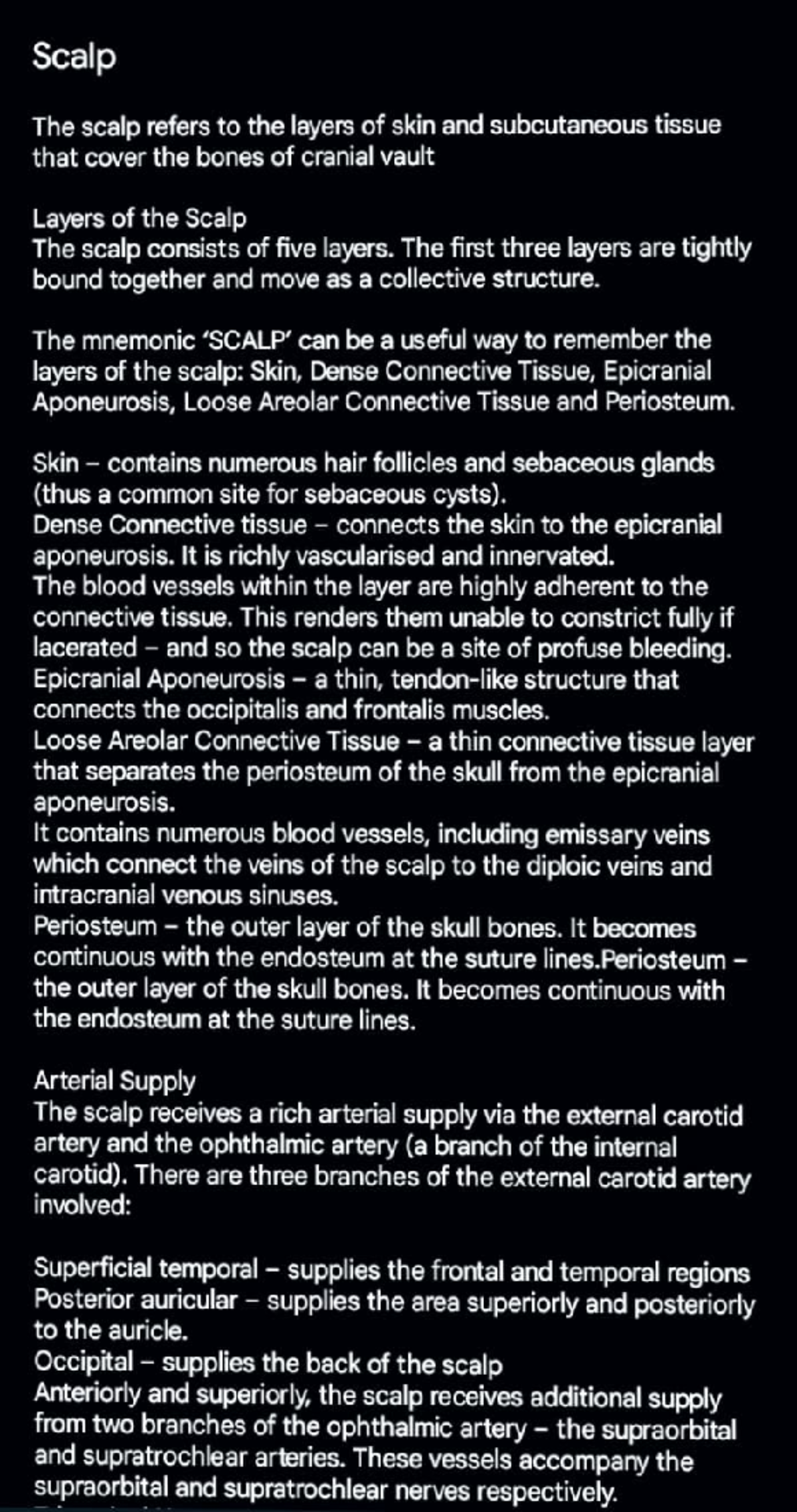 Scalp of the head - Scalp The scalp refers to the layers of skin and ...