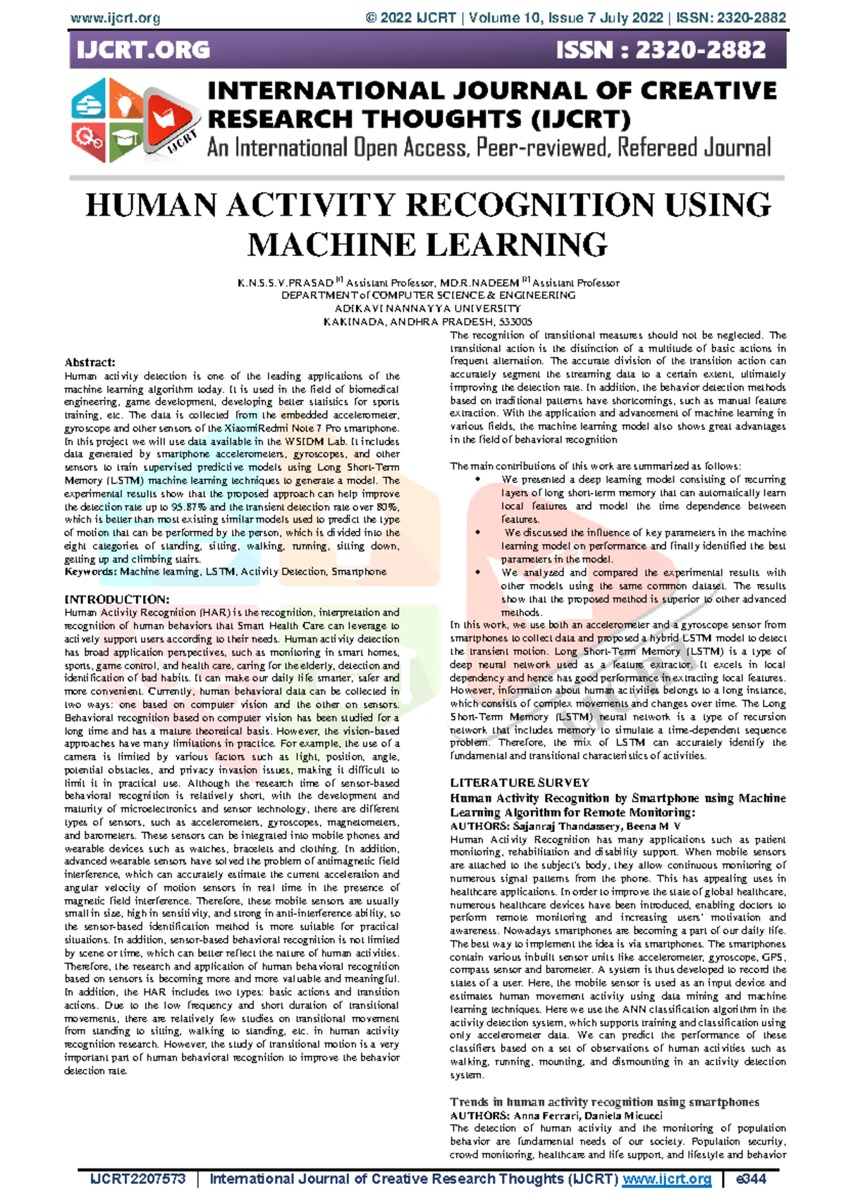 Human recommendation system - HUMAN ACTIVITY RECOGNITION USING MACHINE ...