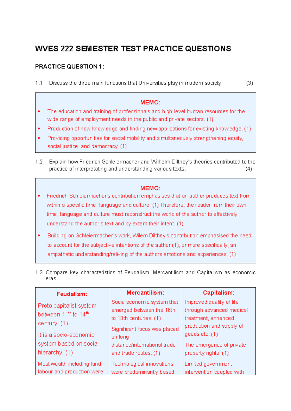 Semester Test Practice Questions - WVES 222 SEMESTER TEST PRACTICE ...