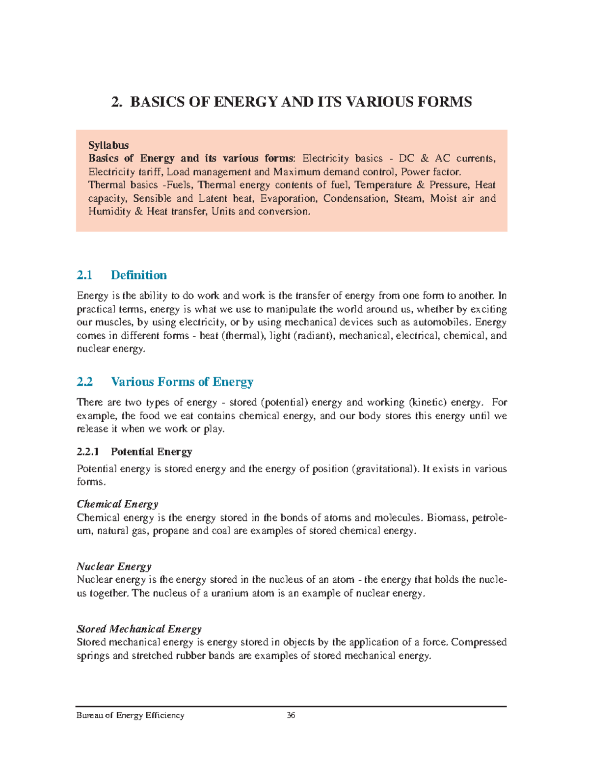 2 Basics OF Energy AND ITS Various Forms - Syllabus Basics of Energy ...