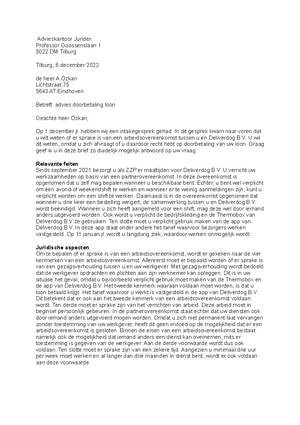 Verweerschrift arbeidsrechtelijke zaak - VERWEERSCHRIFT EX ARTIKEL ...