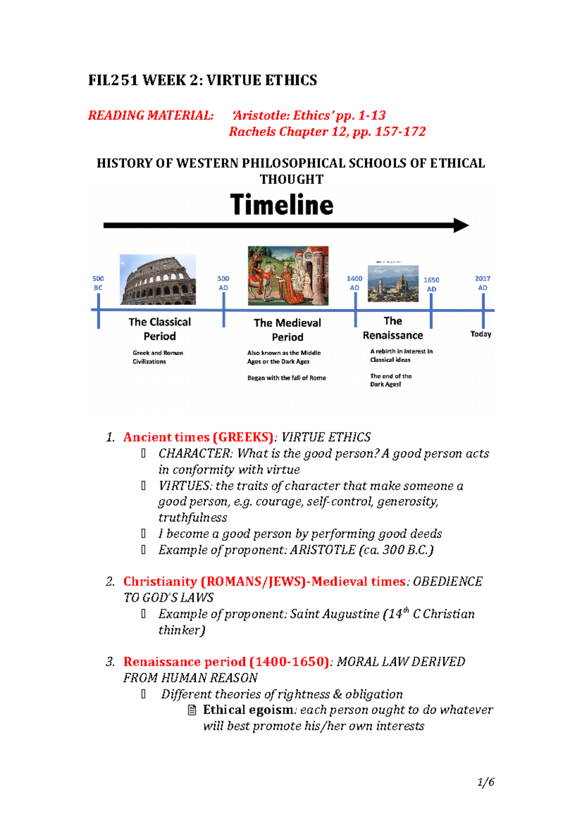 Module Lesson 2 Message - FIL251 WEEK 2: VIRTUE ETHICS READING MATERIAL ...