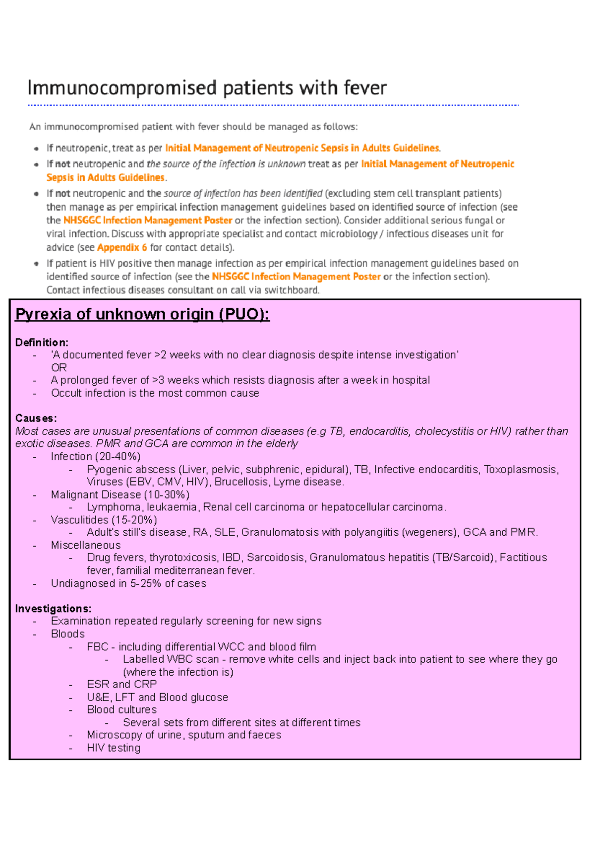 Pyrexia of Uknown Origin - Pyrexia of unknown origin (PUO): Definition ...
