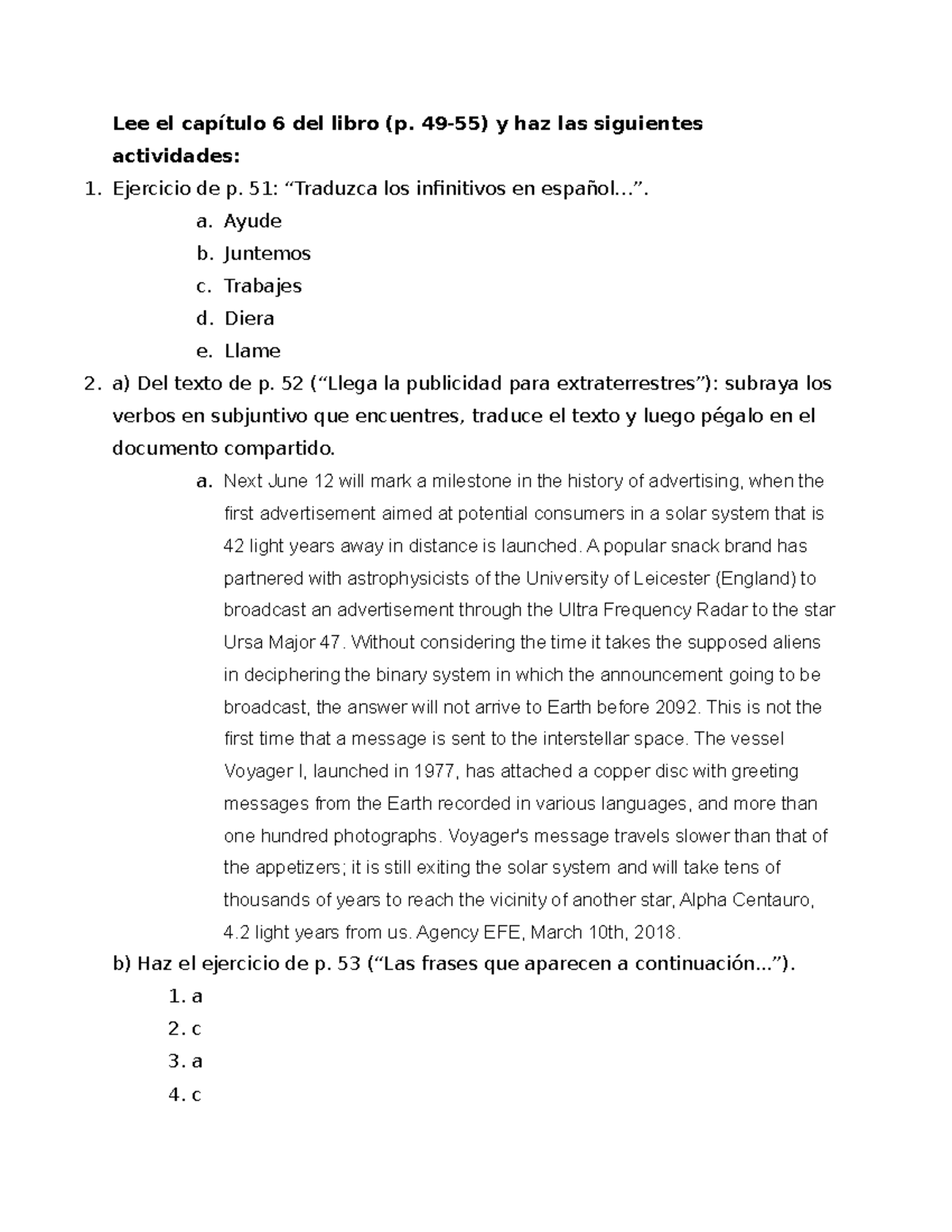 Tarea 6 - Prof. Julia Issac Homework #6 - Lee el capítulo 6 del libro ...