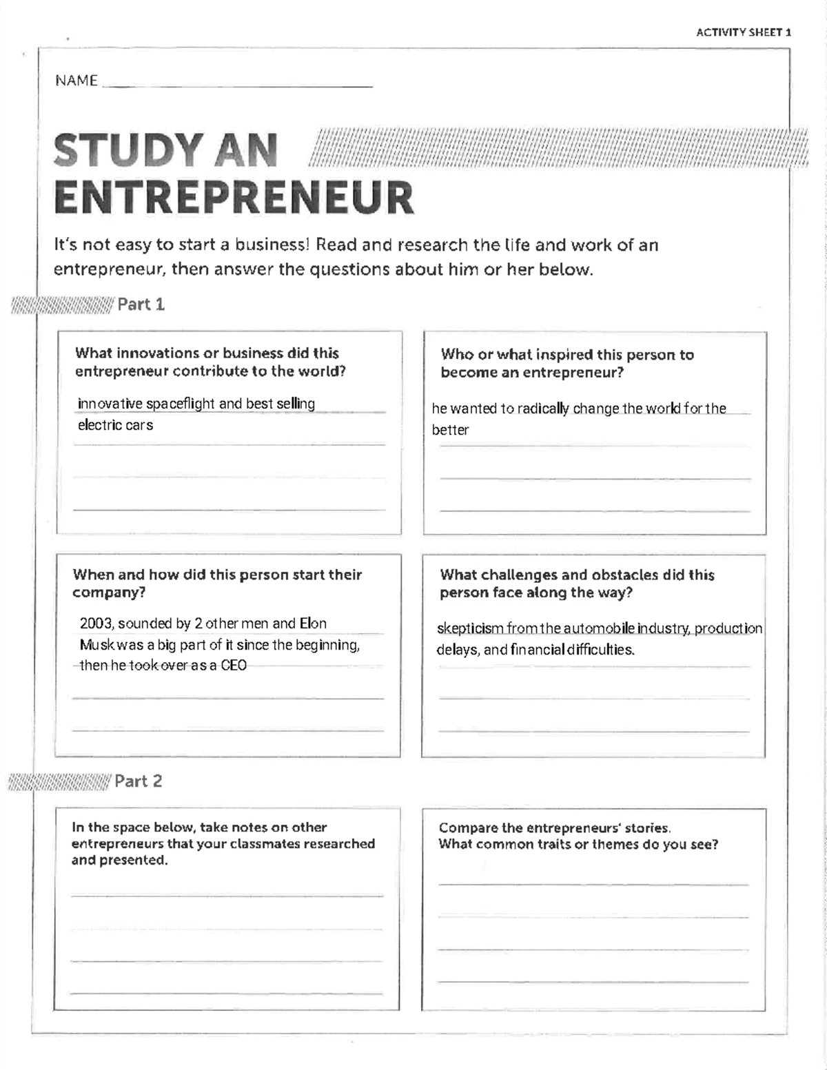 Kami Export - Shane Borer - Study and Entrepreneur Team Activity ...