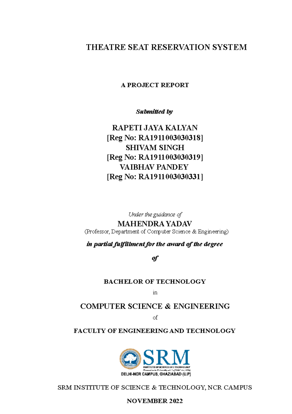 Format thesis - gfdryd - THEATRE SEAT RESERVATION SYSTEM A PROJECT ...