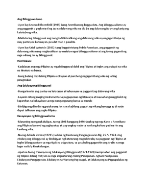 Concept map (mapa ng konsepto) - Ang concept map ay mayroong apat na ...
