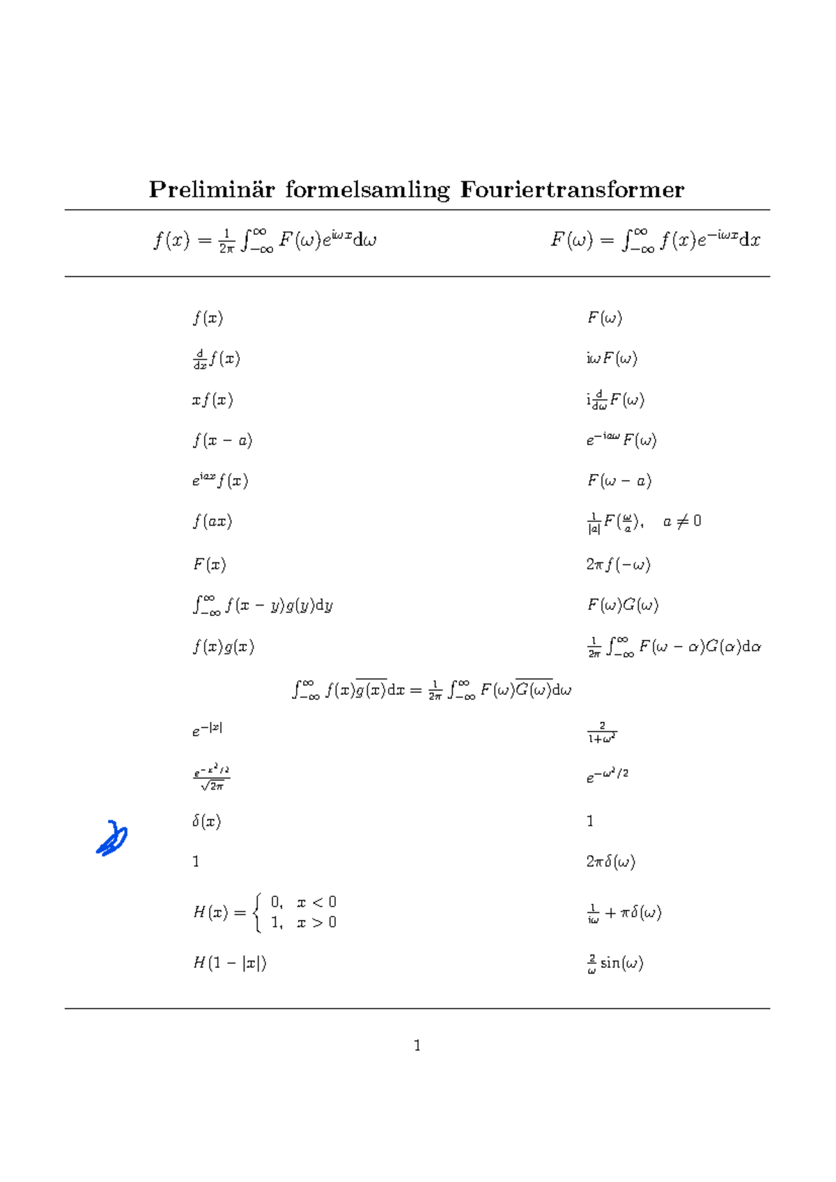 Formelsamling - Studocu
