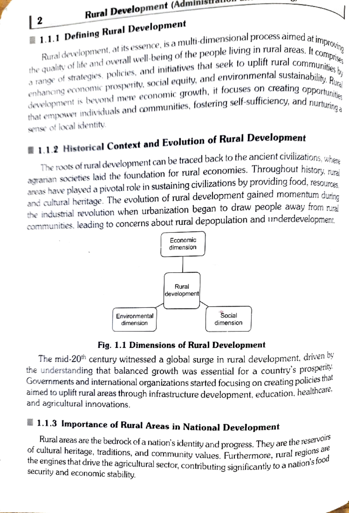 RDAP UNIT 1 Notes - | RuralDevelopment (Ad 1.l Defining Rural ...