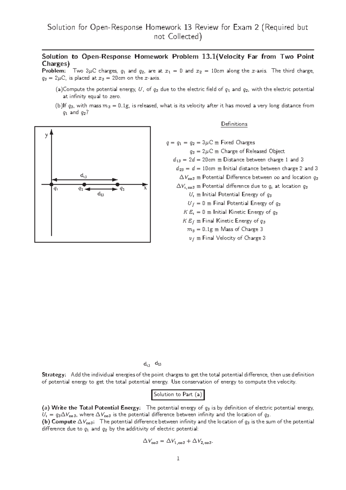 Homework-13-sln - Solution for Homework 13 Review for Exam 2 (Required ...