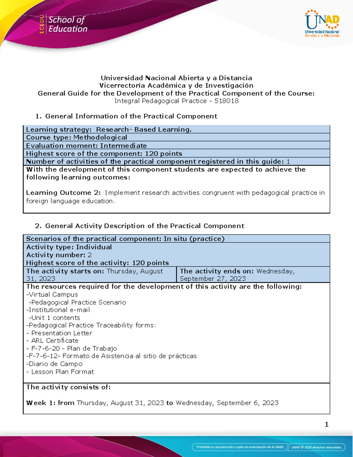 Guide for the Development of the Practical Component - Phase 2 ...