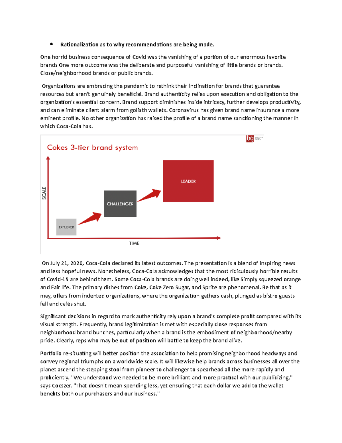 Case analysis part 2 4153 - Rationalization as to why recommendations ...