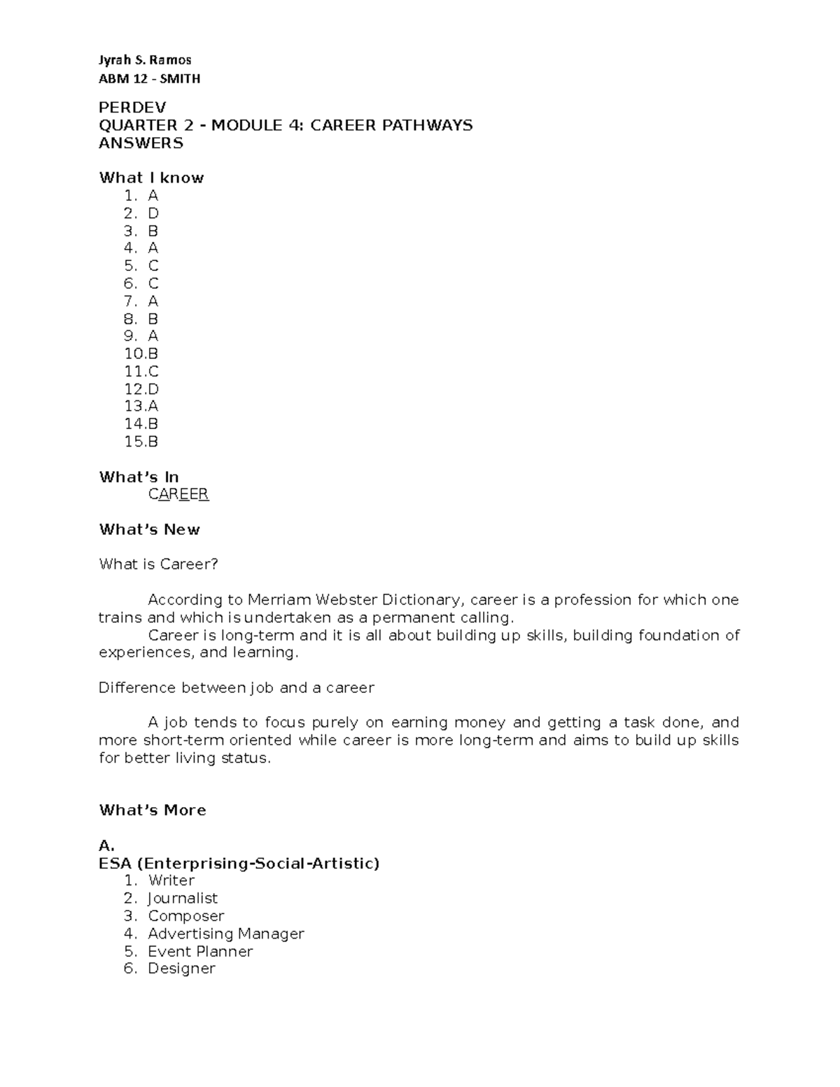 Perdev q2 m4 - Lecture Notes or modules with explanations and practice ...