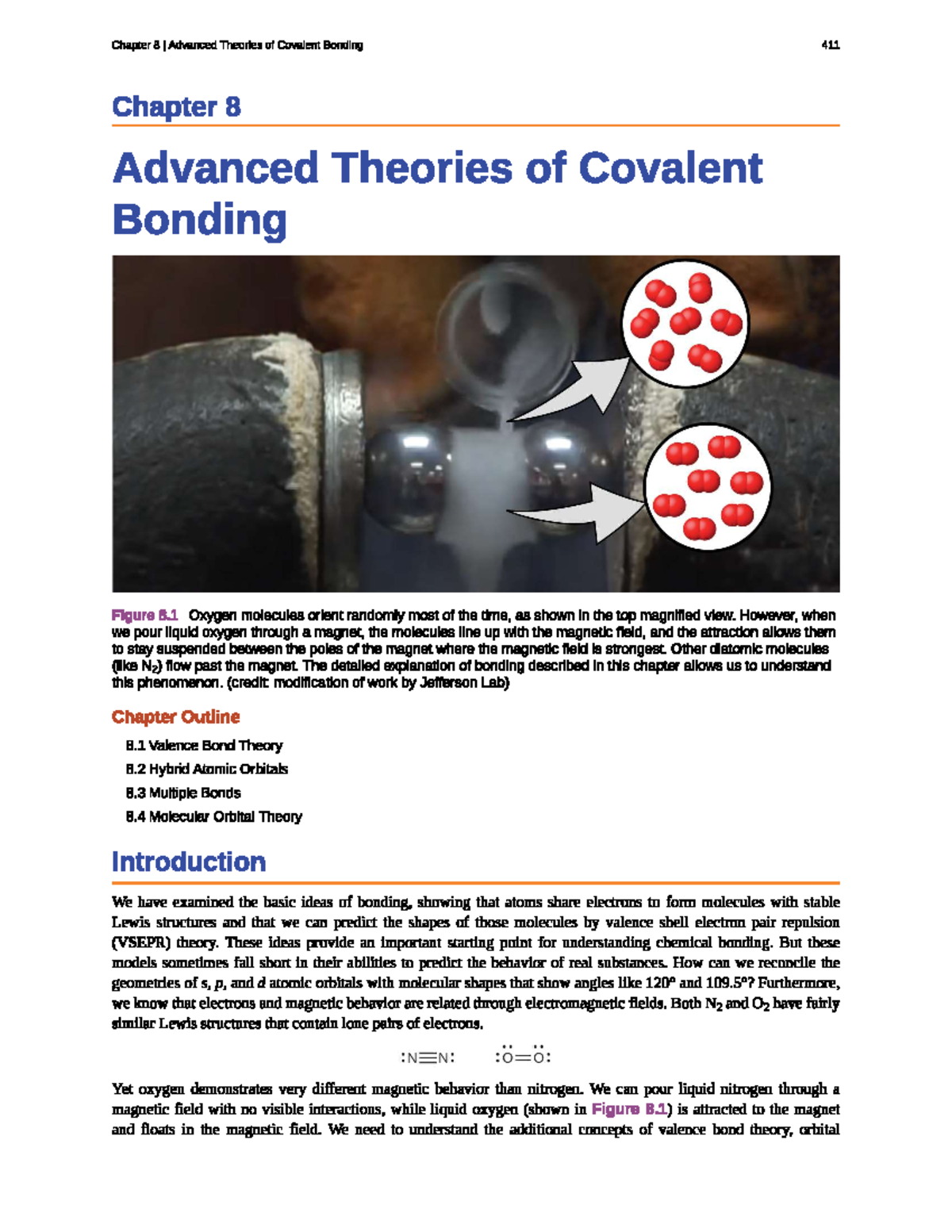 Open Stax ch8 Covalent bonding - Chapter 8 Advanced Theories of Covalent Bonding 411 Chapter 8 ...