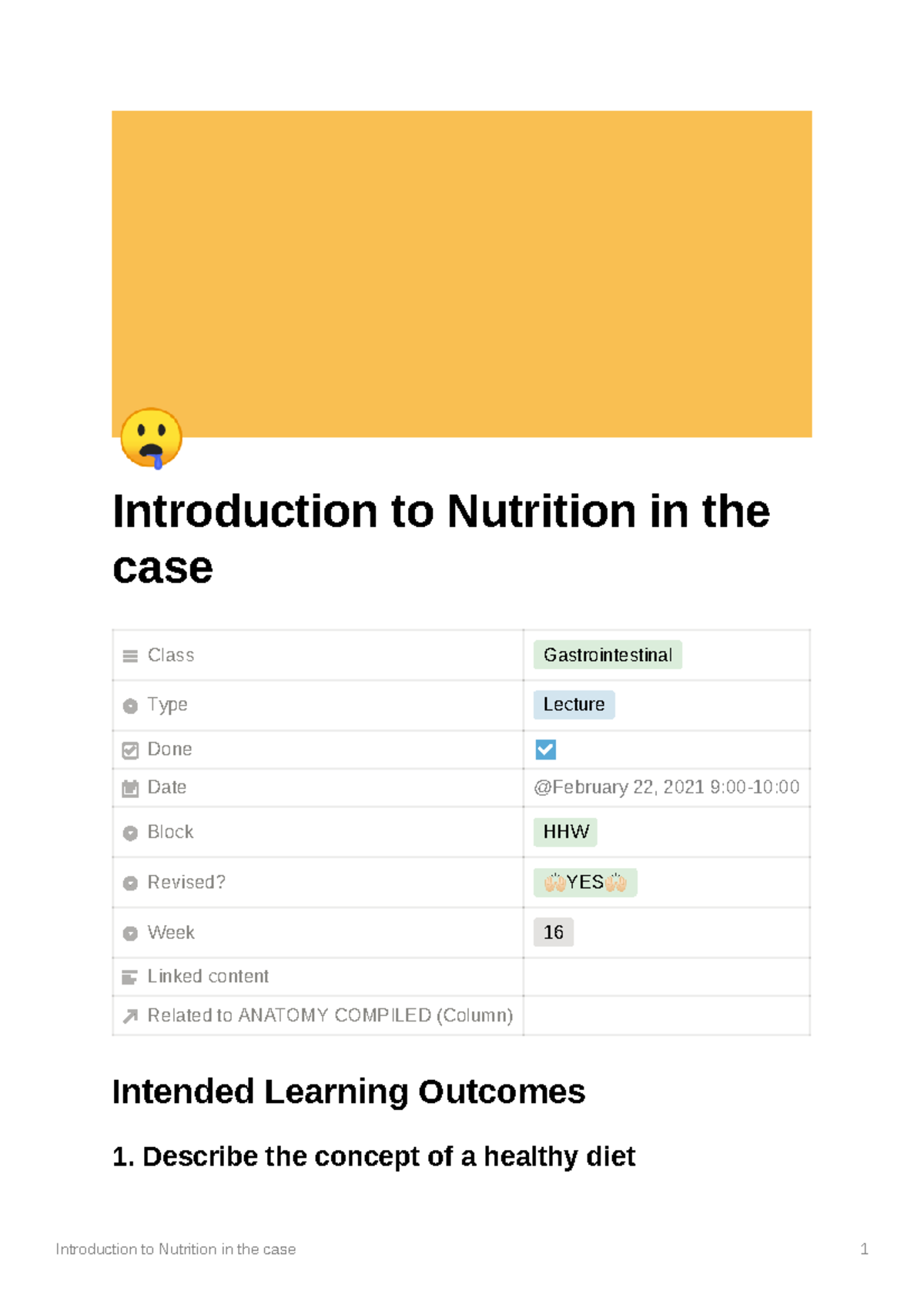 Introduction to Nutrition in the case - 🤤 Introduction to Nutrition in ...