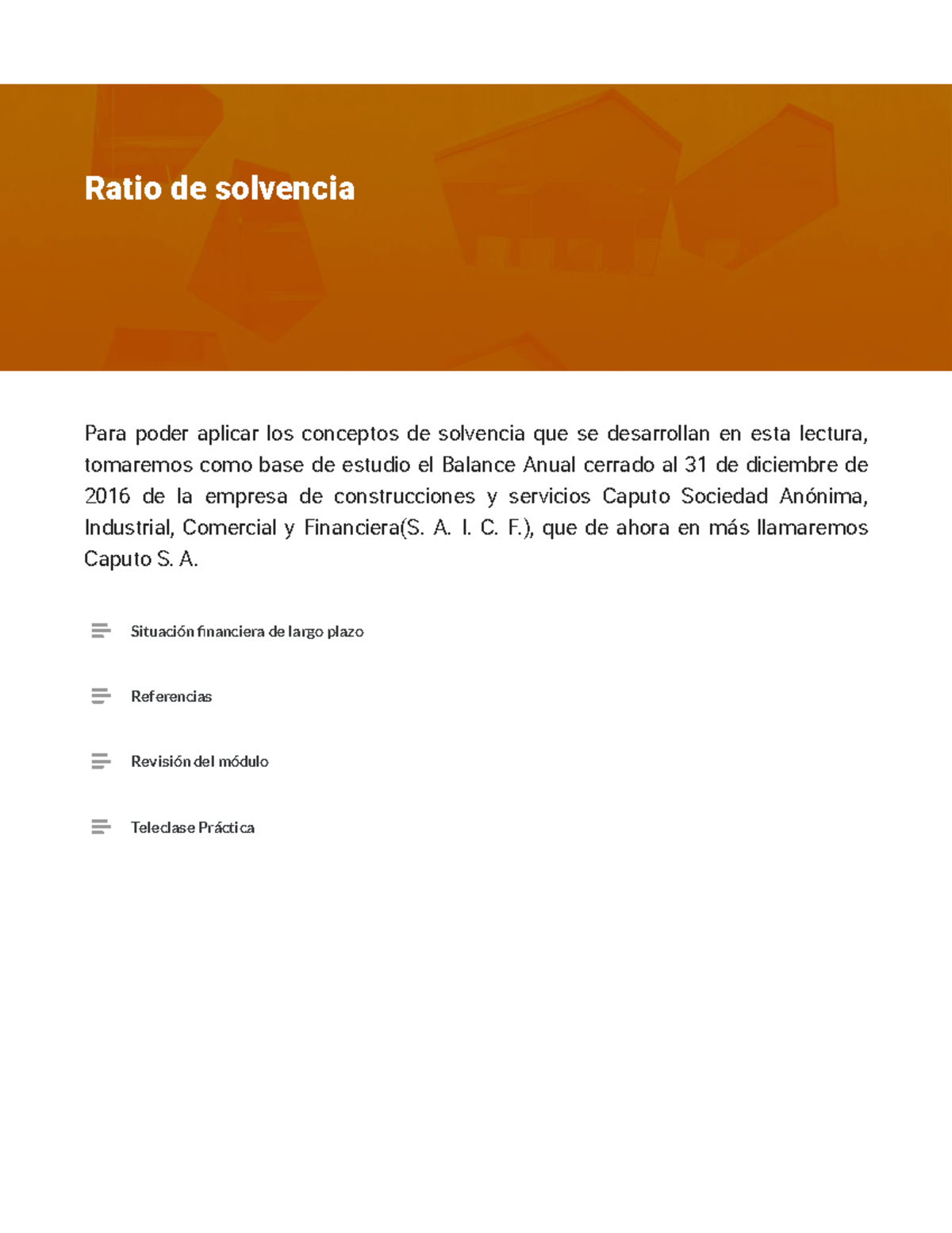 Ratio de Solvencia - Apuntes modulo 3 - Para poder aplicar los ...