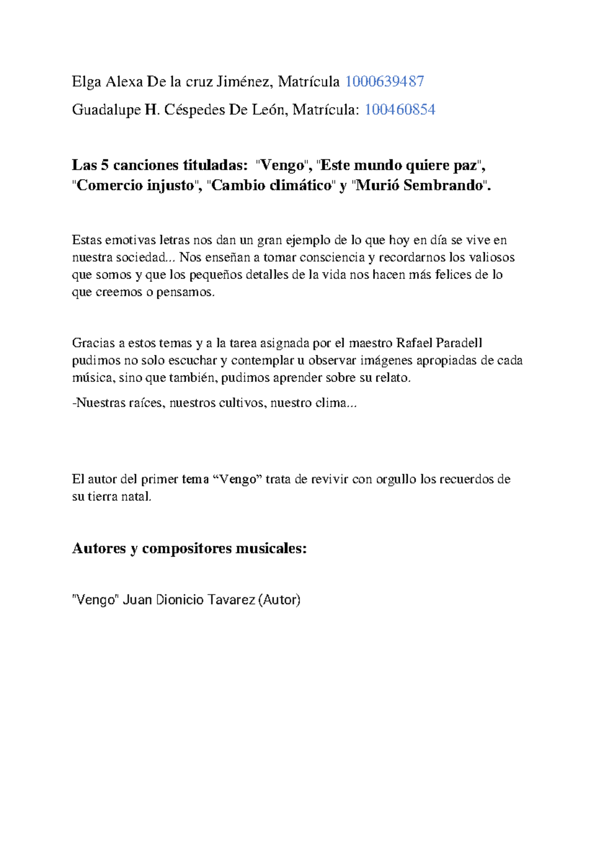 Teoría Comunicacion II - Elga Alexa De la cruz Jiménez, Matrícula ...