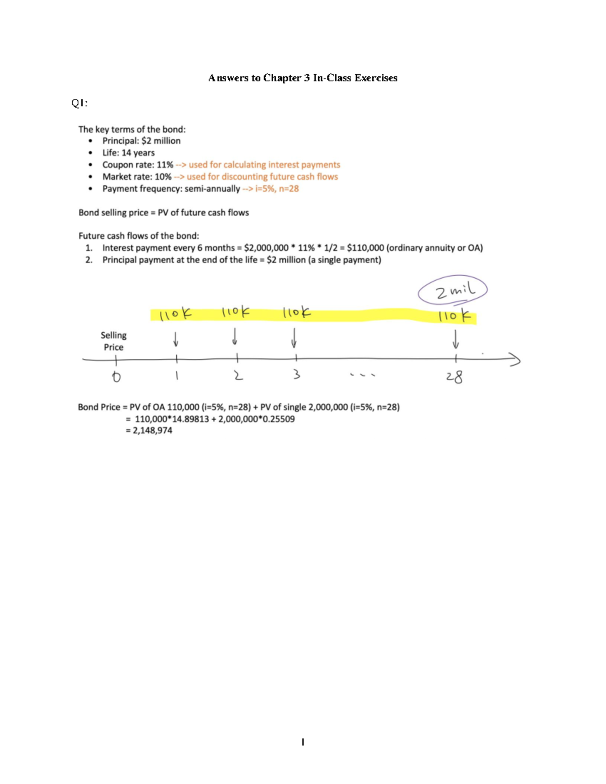 Chapter 3 In-Class Exercises Solutions - Answers to Chapter 3 In-Class ...