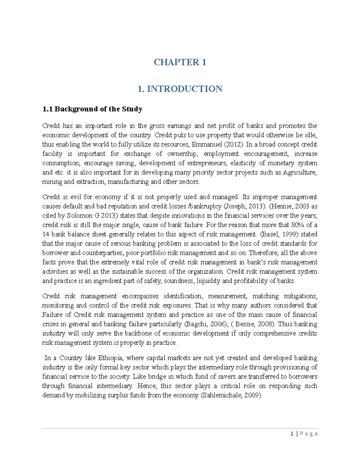 Final 123 - give more help - CHAPTER 1 1. INTRODUCTION 1 Background of ...