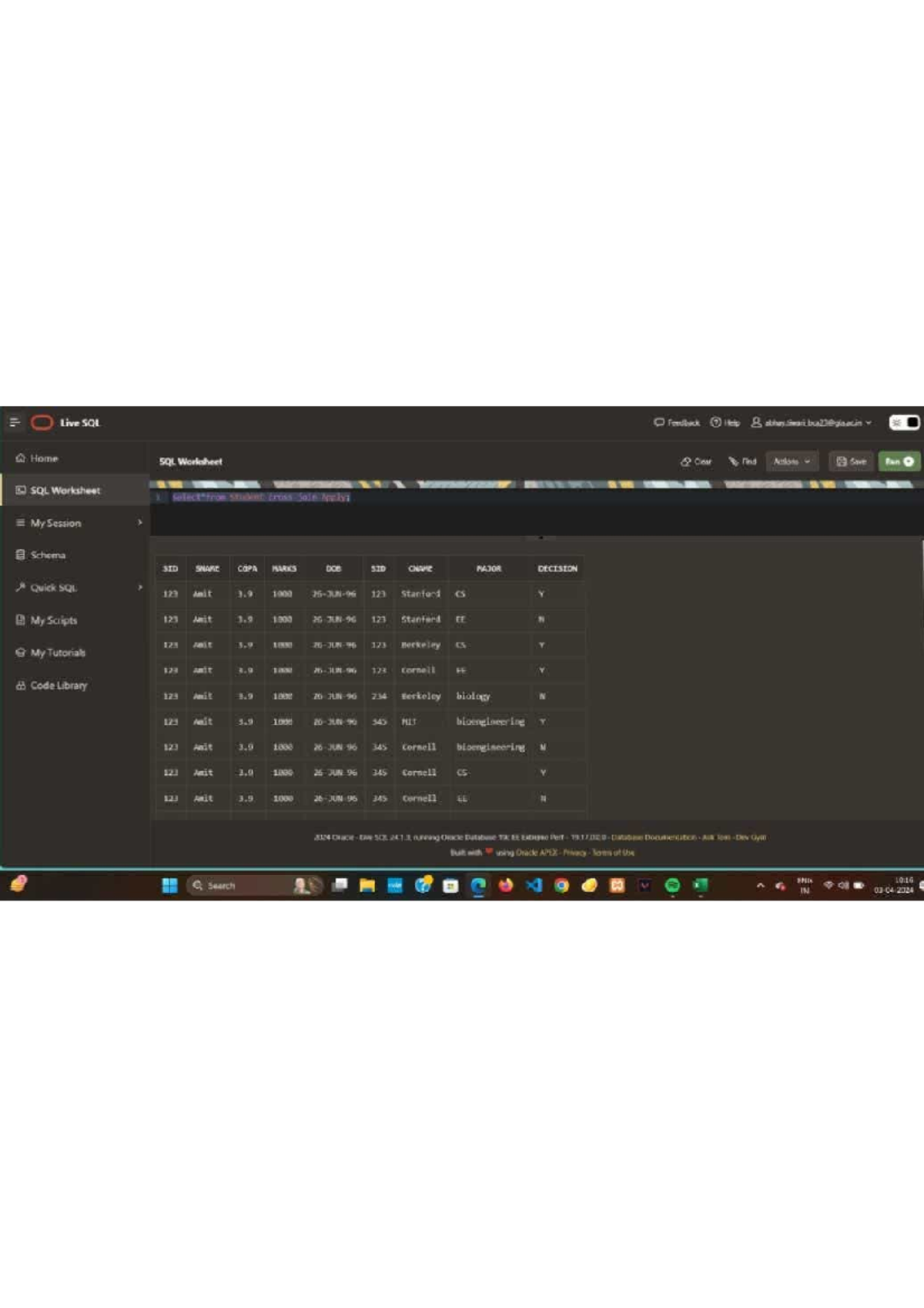 DBMS Assignment 5 - Bachelor of Technology - Studocu