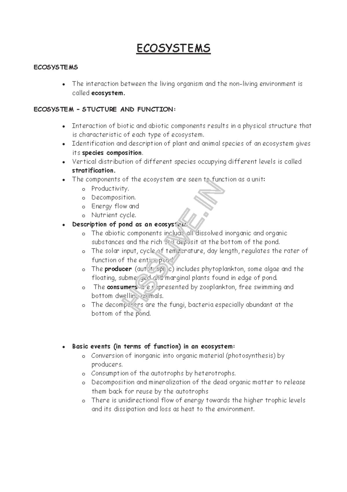 Ecosystem part 7 - - Studocu