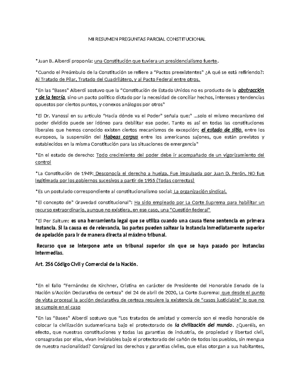 MI Resumen Preguntas Parcial Constitucional - MI RESUMEN PREGUNTAS ...