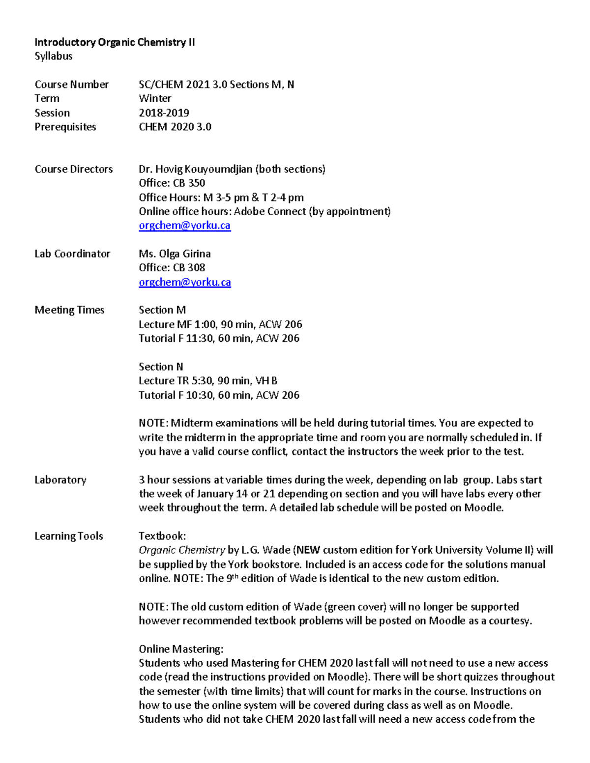 CHEM-2021-Winter-2019-syllabus F - Warning: TT: undefined function: 32 Warning: TT: undefined ...