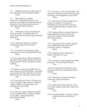 ECON Practice Problems - ECON 2113 Practice Problems Ch. To analyze ...