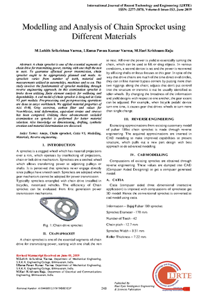 Sprocket sizing calculations - Chain Drive Systems Description In order ...