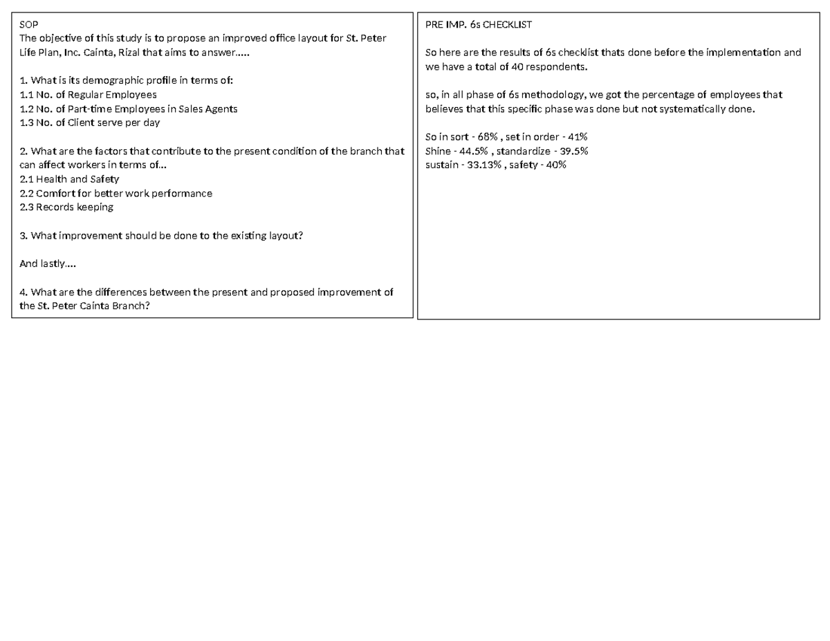 Script- Template - SOP The objective of this study is to propose an ...