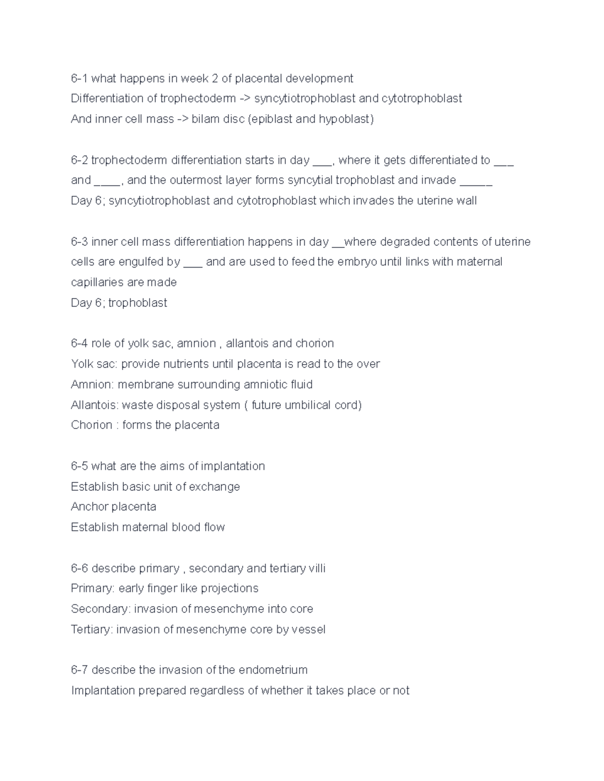 6 reproductive system complex notes - 6-1 what happens in week 2 of ...