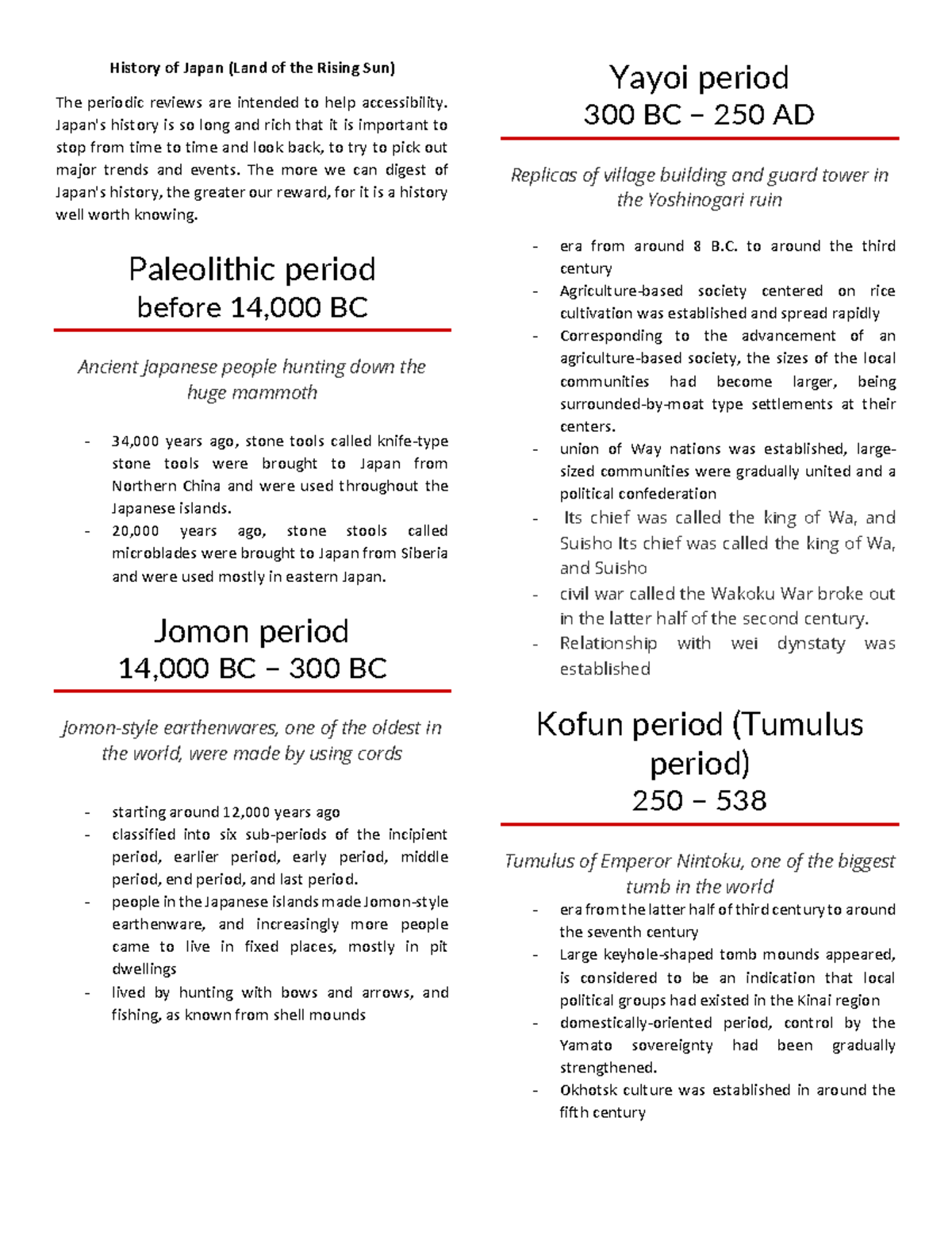 History-of-Japan - Periods of Japan - History of Japan (Land of the ...