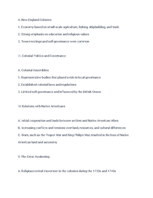 13 Colonies Brochure Project Directions - Mr. Alfaro U History 13 ...